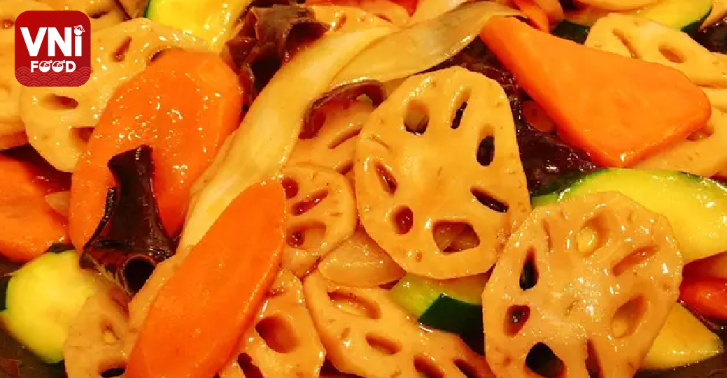 STIR-FRIED LOTUS ROOT WITH VEGETABLES - VniFood